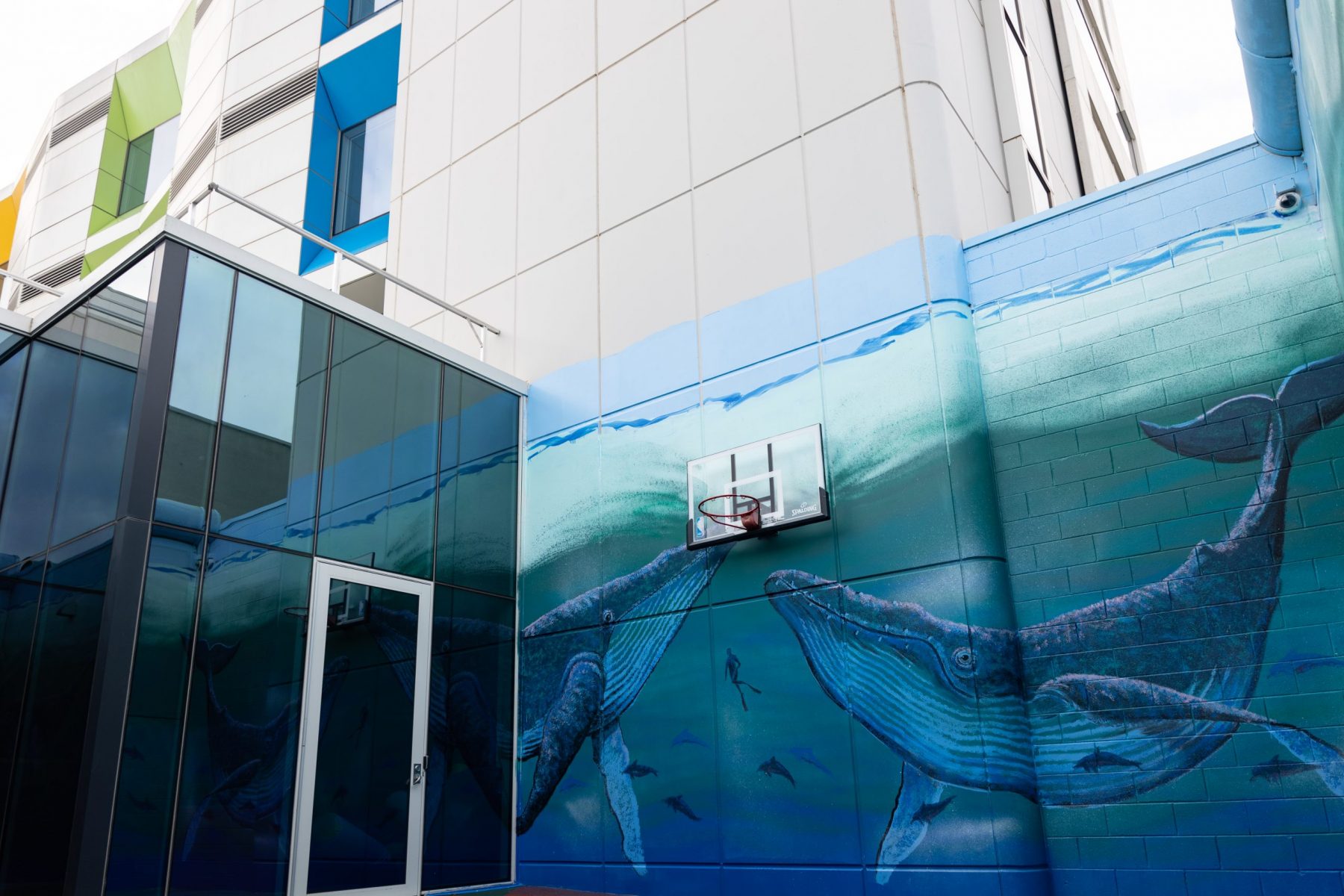 New mural turns Monash Children’s Hospital courtyard into an ocean ...