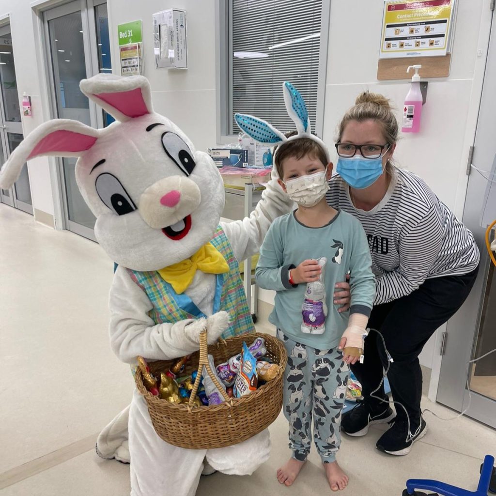 The Easter Bunny makes a special visit to Monash Children’s Hospital ...